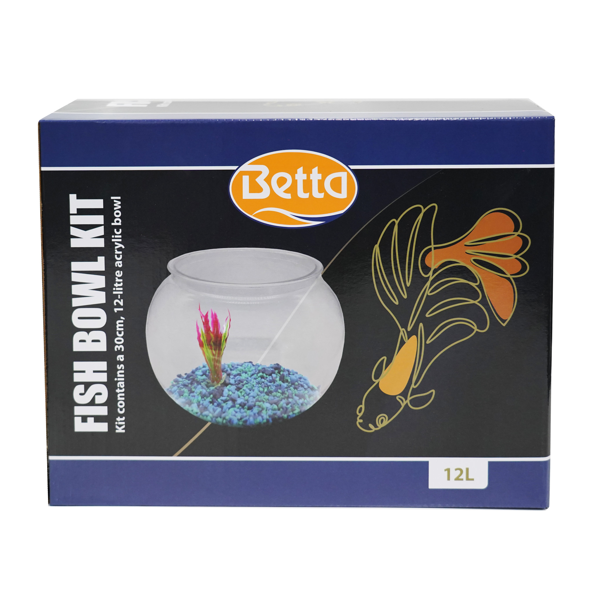 Betta 30cm Fish Bowl Kit - Betta Products